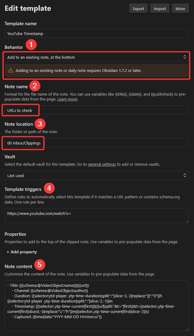 Clipper - YouTube Timestamp Template